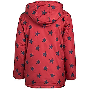 Wippette Boys' Snowsuit - 2 Piece Heavyweight Insulated Ski Jacket and Snow Bib (12M-12), Size 24 Months, Red Stars