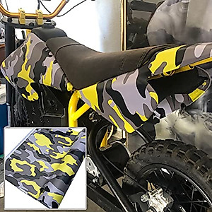 Camouflage Pattern Car Film Wrap,MoreChioce Self-Adhesive Car Protective Film Wrap Sticker PVC DIY Car Body Decorative Stickers for Auto Motorcycle Bike,Yellow,152cmx30cm