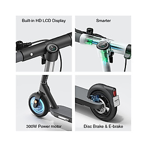 OKAI Neon Lite Electric Scooter Up to 15.5 MPH 18.6 Mile Range E-Scooter for Adults Lightweight Commuter Scooter Ambient Light Black Certification Standards