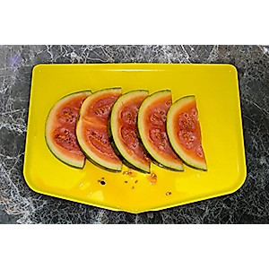 Chop Keeper Chopping Tray with Raised Sides and Easy-Guide Funnel, Red, Green and Yellow, 3-Pack - Argee RG909/3