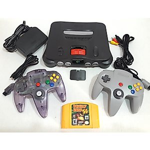 Nintendo 64 Console With Donkey Kong 64 Game & 2 Controllers