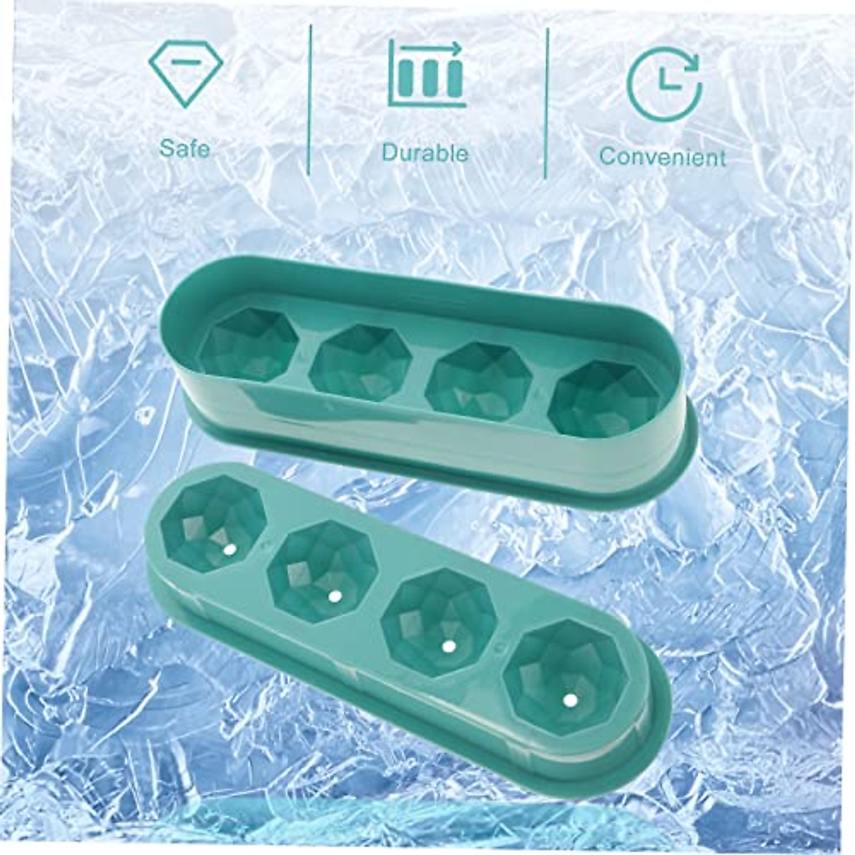 BESTonZON 3pcs Ice Tray Mold Square Ice Cube Maker Silicone Candle Mold Chocolate Silicone Molds 13-grid Ice Ball Tray 13-grid DIY Ice Mold Candles Ice Making Tray Ice Mold Mould Ice Mould