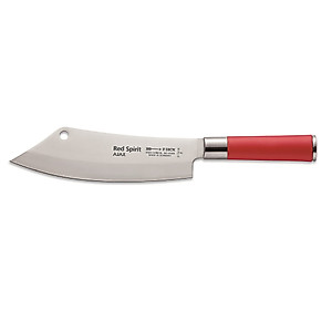 F. DICK – Red Spirit Chef Knife Ajax - Kitchen knife with 7.9" blade & 56 HRC - Ideal for meat & poultry - Stainless steel - Antique blade shape - Ultra sharp - Ergonomic handle - Made in Germany