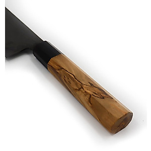 GRILLFANCY Chef Knife,High Carbon German Stainless Steel Kitchen Knife, Professional Multipurpose Kitchen Knife with Titanium coating Carbon Wooden Handle