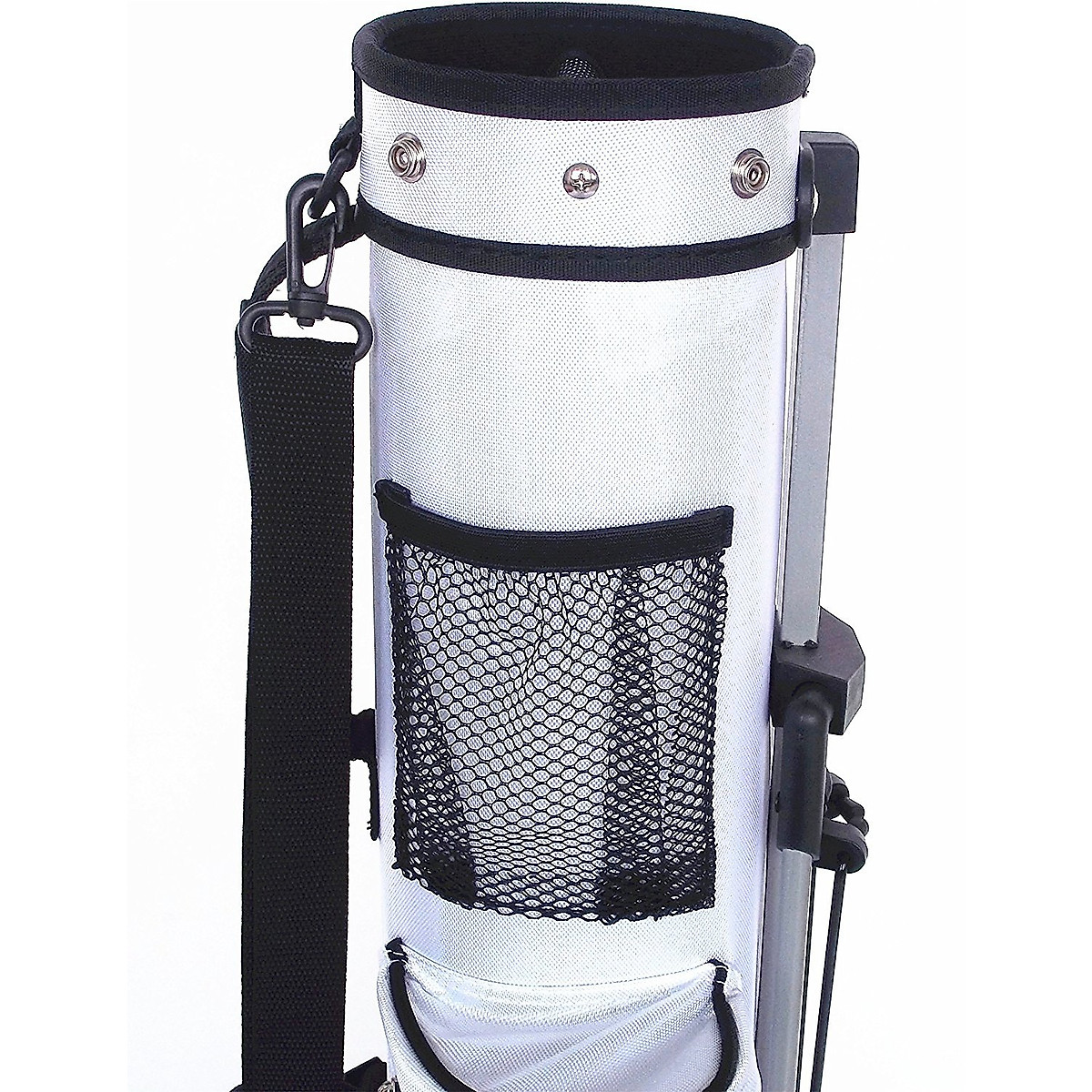 C4 A99Golf Men's and Women's Range Sunday Pencil Carry GOLF Stand Bag golf travel bag Removable Top Cover with Strap and Stand White Great gift for golfer!