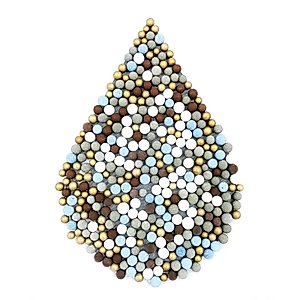 (6pack) Slirceods Filtered Shower Head Filter Replacement，for Hard Water, Mineral Stone Beads for Purifying Water, Remove Chlorine and Other Impurities
