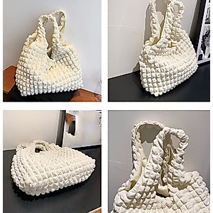 Hobo Bags for Women Bubble Tote Bag Cloud Shoulder Bag Hobo Bag Casual Purses Satchel Gift for Women