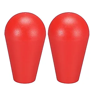 uxcell Ellipse Oval Joystick Head Rocker Ball Top Handle Arcade Game DIY Parts Replacement Red 2Pcs