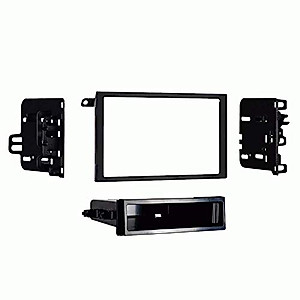 Carxtc Double or Single Din Install Car Stereo Dash Kit for a Aftermarket Radio Fits 2003-2006 GMC Yukon Denali, Yukon XL Denali Trim Bezel is Black