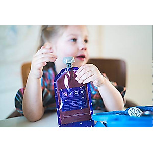 Simple Modern Reusable Baby Food Pouches for Toddlers | BPA Free Plastic, Food Safe, Freezer Safe | Refillable for Applesauce Yogurt & Puree Squeeze Pouch | 10 pack | 5oz | Assorted