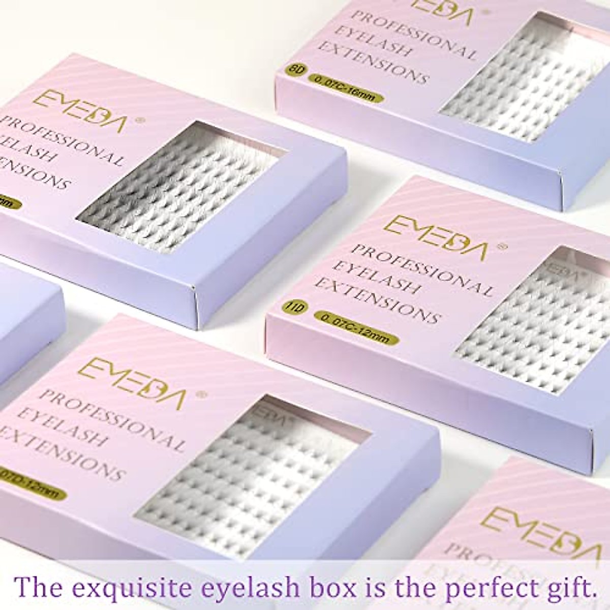 EMEDA 180 Fans Premade Fans Eyelash Extensions Pointy Base Thin Base 8D Stable C Curl Premade Lash Extensions Fans Pre Fanned Volume Lash Extensions (8D 0.07 C Mix 8-14mm)