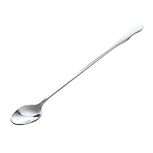 SellerWay Long Handle Spoon, 12-inch Stainless Steel Iced Teaspoon for Mixing, Cocktail Stirring, Coffee, Set of 6
