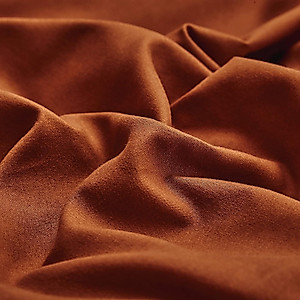 Houseri Burnt Orange Comforter Set California King Rust Orange Bedding Caramel Terracotta Cal King Comforter Sets Soft Comfy Women Men Aesthetic Cinnamon Reddish Brown Bed Quilts Blanket Cal King Size
