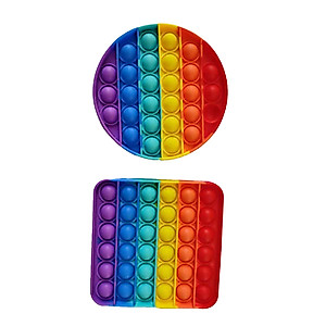 DAG Gear Fidget Push Poppers (4 Pack, Rainbow)