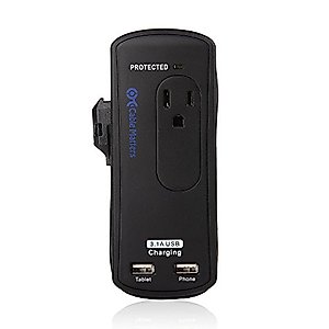 Cable Matters 2 Outlet Surge Protector Power Strip with USB Dual Port 3.4 Amp Charging
