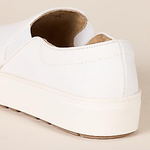 Amazon Essentials Women's Comfortable Slip on Sneaker, White, 12