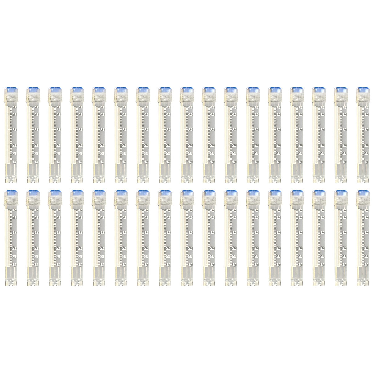 LUERFLEX 5ML External Thread Self-Standing Cryogenic Vials with Silicone Washer Seal,EO Sterile, Pack of 100