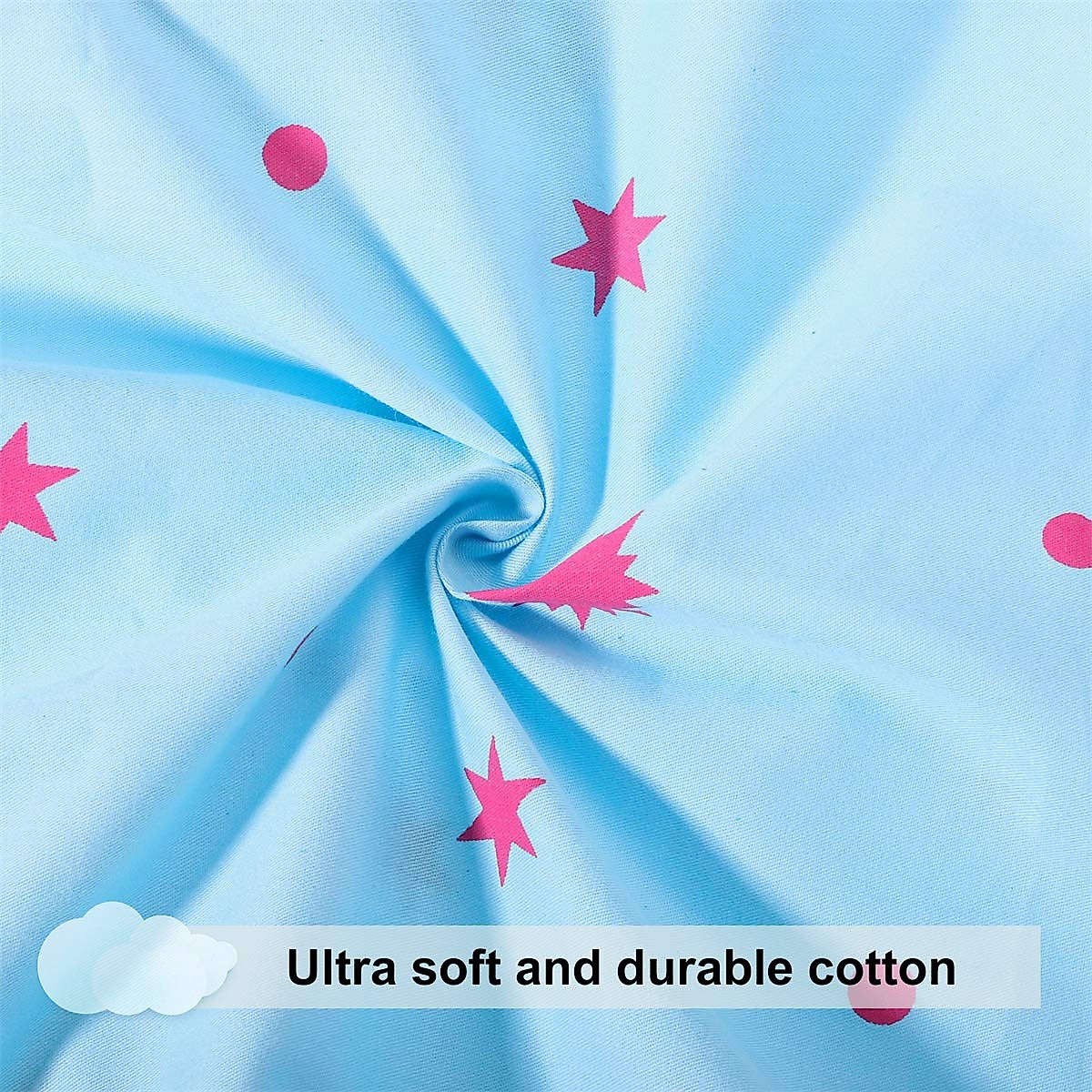 Pregnancy Pillow Cover/U Shaped Pillow Cover/Pregnancy Pillow Case/Maternity Pillow Case/Pillowcase with Removable Cotton Cover 57x30 Inch for Pregnancy Pillow Moonblue