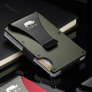 Wallet for Men, Slim Metal Wallet with Money clip, Minimalist Wallet For Men, Credit Card Holder Wallets for Men Gift…