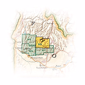 Sawtooth National Recreation Area Map (National Geographic Trails Illustrated Map, 870)