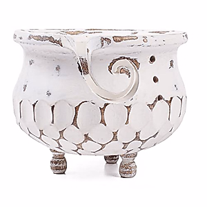 Knitting and Crochet,Knitting Bowl in Wood White 6x5 inch,Yarn for Knitting,Crochet Accessories,Crochet Bowl for Yarn,Yarn Bowl,Knitting Yarn,Yarn Storage,Yarn Bowl for Knitting