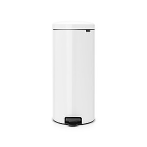 Brabantia 114748 Pedal Bin newIcon with Metal Inner Bucket, 30 Litre - White