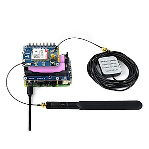 Waveshare UPS HAT for Raspberry Pi 5/4B, 5V Uninterruptible Power Supply Charge and Power Output at The Same Time