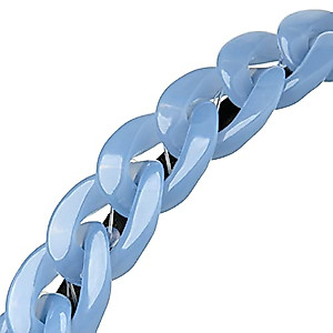 Black Diamond SKINNY CHAIN LINK HEADBAND 2 SET (HAPPY PINK & BLUE)