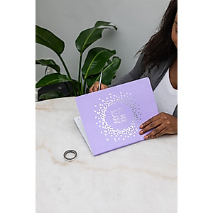 Southworth Academic Planner (July 2021-June 2022), 8.5" x 11", Lavender Metallic Burst, 28 lb./105 gsm Paper, Large Flex (92119)