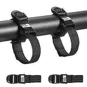 KEMIMOTO 4 Pack Shovel Holder Rubber Roof Rack Straps Fits 1.5"-3.5" Diameter Tools Clamp For 0.85"-2.5" Mounting Roll Bar.