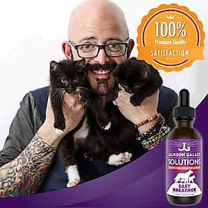 Jackson Galaxy: Easy Breather (2 oz.) - Pet Solution - Detoxify and Discharge Toxins - Can Aid With Respiratory Issues (Allergies, Asthma,etc.) - All-Natural Formula - Reiki Energy