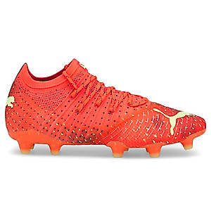 Puma Womens Future 1.4 Firm GroundArtificial Ground Soccer Cleats Cleated, Firm Ground, Turf - Orange - Size 8.5 M