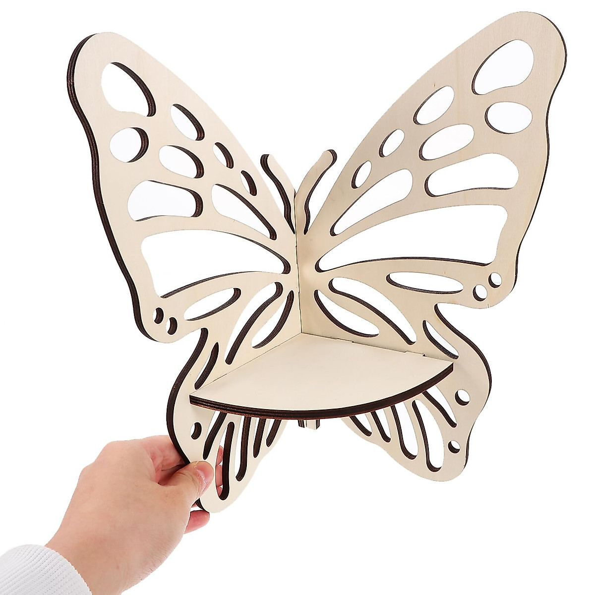 DEARMAMY Butterfly Corner Shelf Floating Shelf Display Shelf for Bedrooms Boho Cute Bathroom Kitchen Office Living Room Decor
