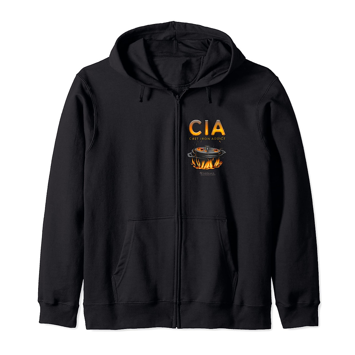 Dutch Oven Cast Iron Addict Dutch Oven Zip Hoodie