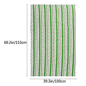 Christmas Cotton Fabric Green Elk Linen Cloth Quilting Patchwork Bundles Fat Quarters Precut Sewing Scrap for Xmas DIY Stocking Wreath Doll Dress Bag Apron Craft