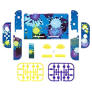 eXtremeRate Splattering Paint Replacement Full Set Shell for Nintendo Switch & Switch Pro Controller