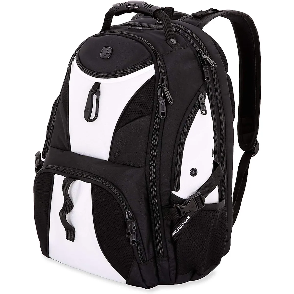SwissGear 1900 Scansmart TSA 17-Inch Laptop Backpack, White/Black