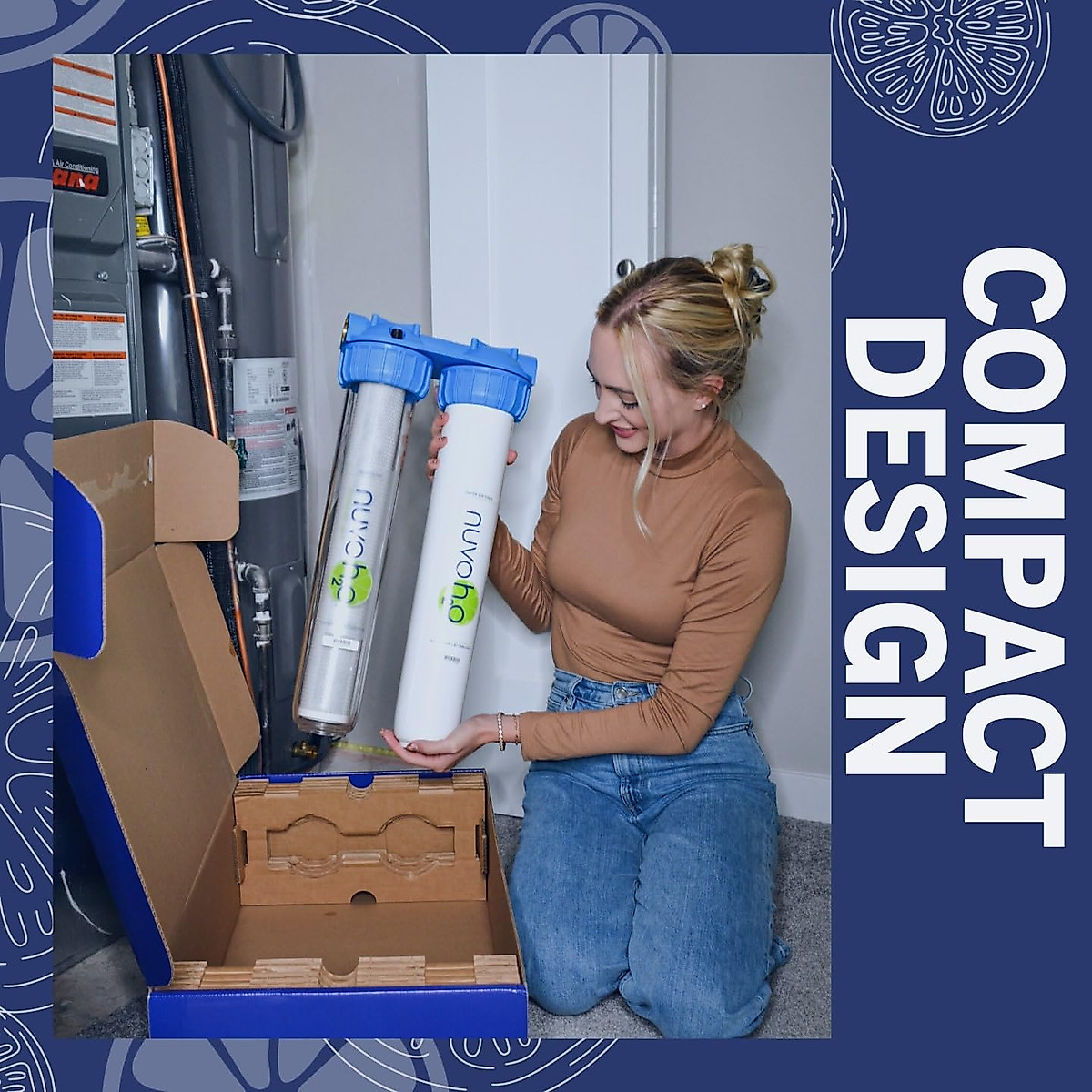 NuvoH2O Home Duo Whole House Softener and Taste Filtration Replacement Cartridges