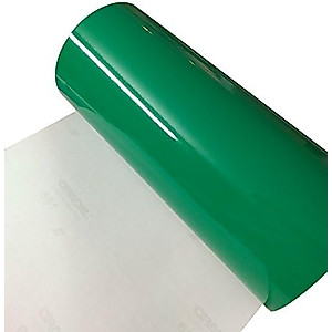 12" x 10 ft Roll of Glossy Oracal 651 Green Adhesive-Backed Vinyl for Craft Cutters, Punches and Vinyl Sign Cutters by VinylXSticker