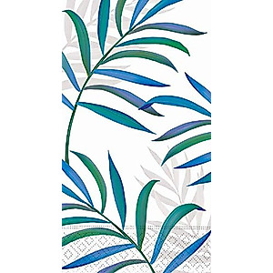 Design Design Paper Hand Towels for Bathroom Decorative Paper Palm Tropical Theme Guest Towels Disposable 8" x 4.5" Pak 30