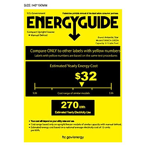 Antarctic Star Mini Fridge 3.1Cu.Ft Compact Refrigerator 2-Doors Freezer Low Noise Defrost Storage of Beverages Vegetables Fruits Kitchen Living Room Office Dormitory Green