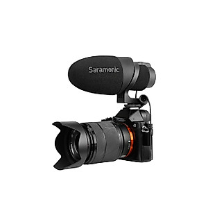 Saramonic Shotgun Microphone for DSLR, Mirrorless, Video Cameras, Smartphones & Tablets (CamMic)