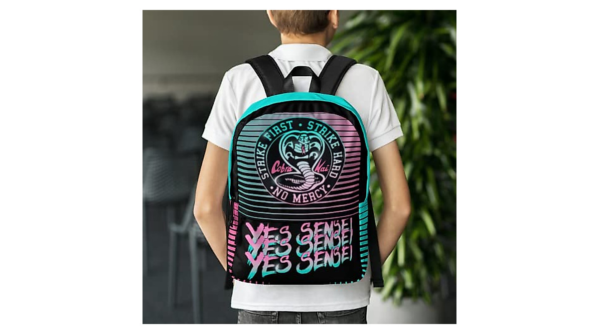 Cobra Kai Yes Sensei Backpack - Officially Licensed Gear