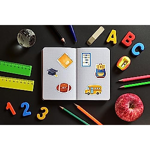 FaCraft Back to School Stickers for Kids Students 50pcs Scrapbook School Stickers for Kids Teacher Stickers First Day of School Science Stickers for Laptop Water Bottles Classroom Decorations