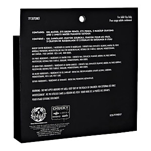 Spirit Halloween Adult Chucky Costume (Chucky Makeup Kit, One Size)