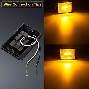 LIMICAR Trailer Light Kit, Trailer Lights LED Kit with Amber Trailer Marker Lights Trailer Wire License Plate Bracket, Trailer Wiring Harness Kit for Truck Boat Trailer RV Marine Under 80"