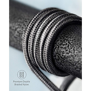 Anker USB C Cable (2-Pack, 6ft), USB A to USB C Charger Cable, Premium Nylon USB A to Type C Charger Cable Premium Double-Braided Nylon Lightning Cable (2-Pack, 6ft), Apple MFi Certified Cable