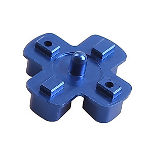 Gametown New Replacement D-PAD Dpad Aluminium Key Button for PS4 Controller Metal Blue