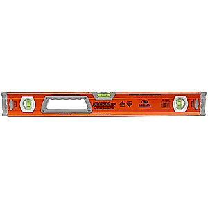 Johnson Level & Tool 1718-2400 Magnetic Heavy Duty Aluminum Box Level, 24", Orange, 1 Level