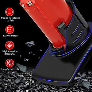 MOONDKIST 2 Set M12 Battery Case Replacement, M12 Plastic Case Parts Shells, M12 Battery Cover for Milwaukee 12V 48-11-2411 M12 Li-ion Battery